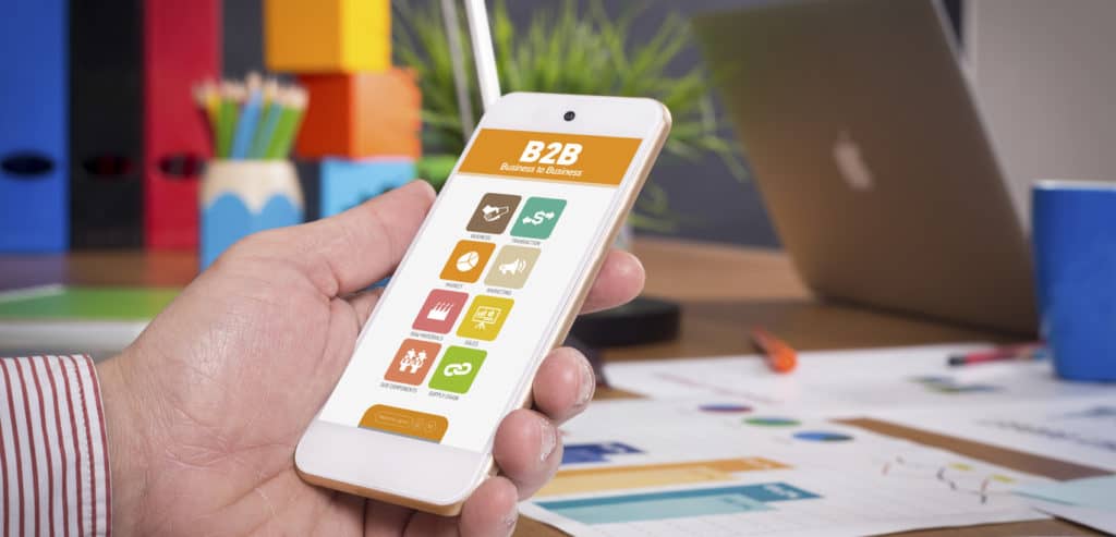 More business buyers use phones and laptops to order online