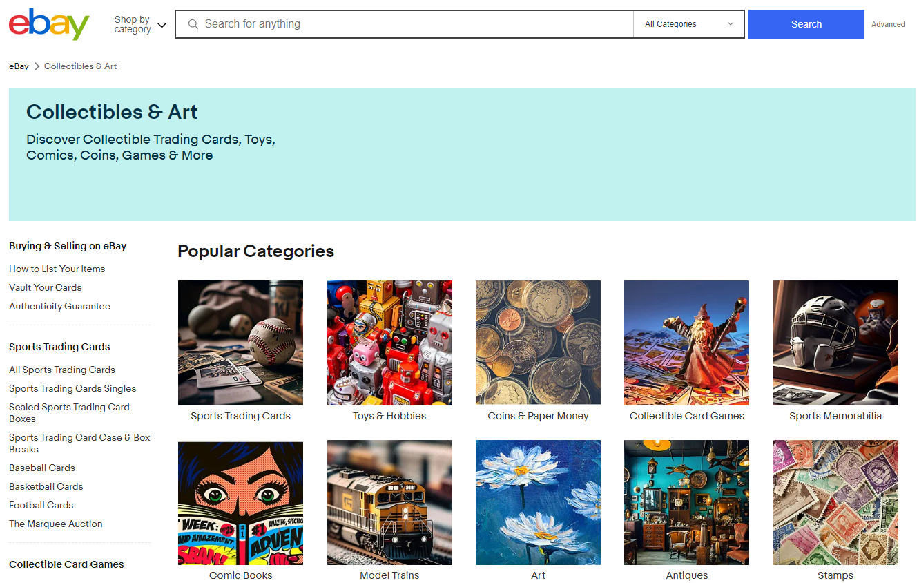 eBay collectibles account for more than $10 billion in GMV