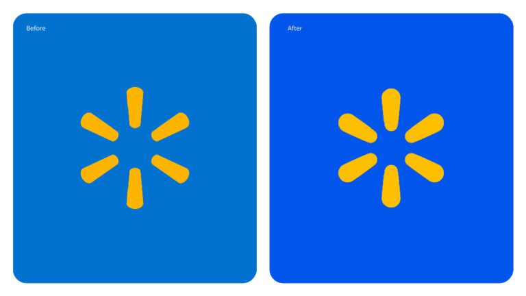 Walmart's new brand refresh includes updates to its logo and colors